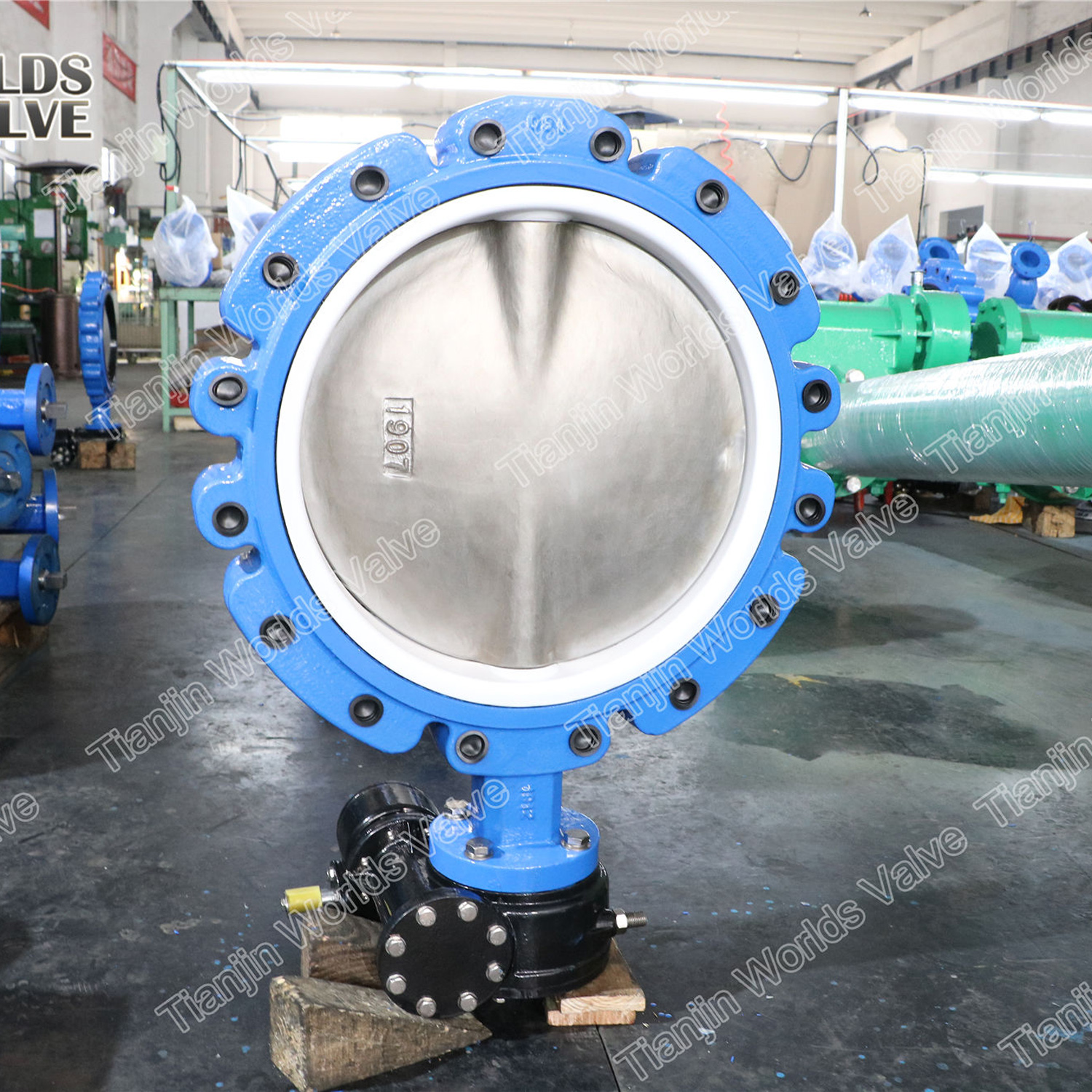 DN600 SHEETED UND GETRIEBEN FESTIGES BOTTERFLEISE VALIVER VON China ...